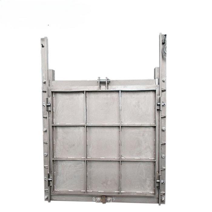 Three-side sealing flush bottom stop gate penstock with no actuator for ...