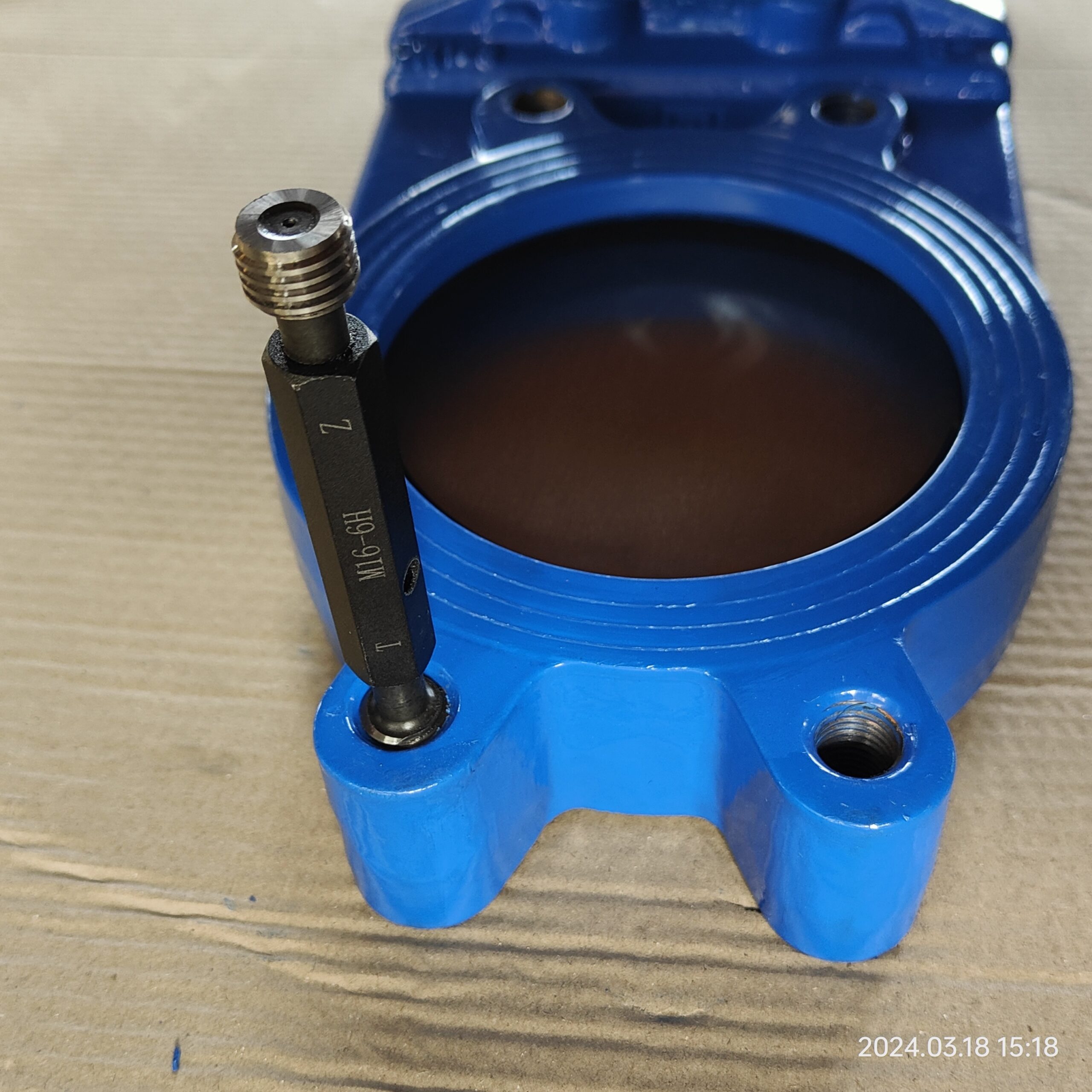 Knife gate valve product pre factory inspection - HB2412 order